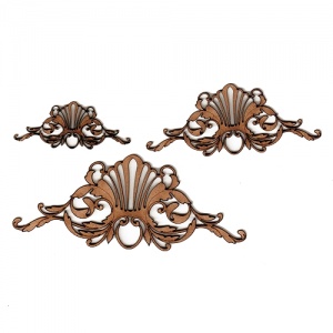 Art Deco & Nouveau Style Ornament 3 - MDF Wood Shape